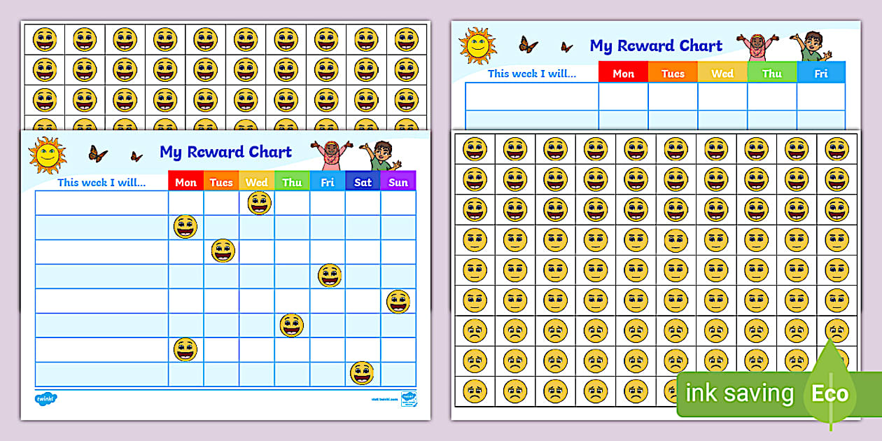 😊 Emoji Reward Chart for Kids | Resources for Parents