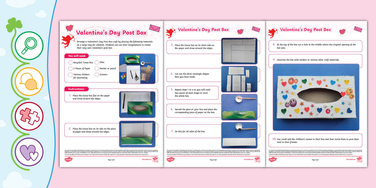 Valentine's Day Post Box Craft (teacher made) - Twinkl