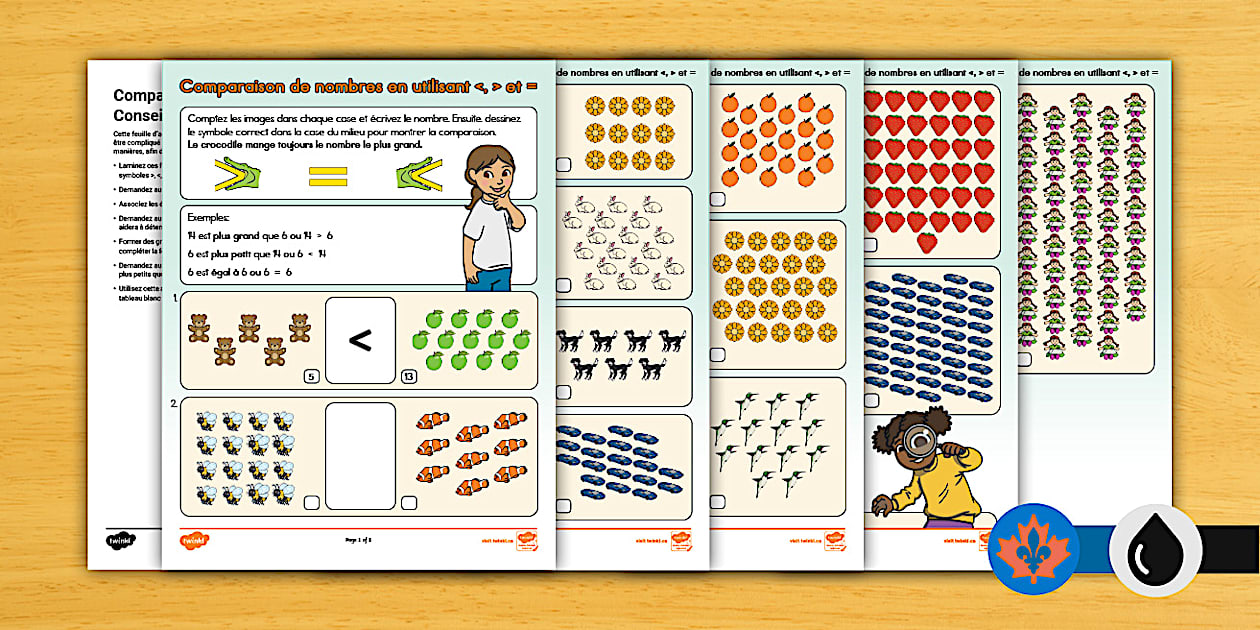 * NEW * Comparing Numbers up to 50: Using greater than, less than, and