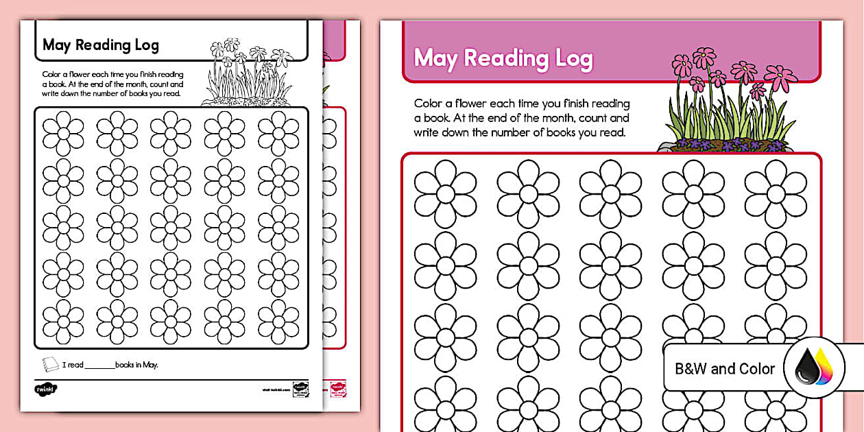 May Reading Log (Teacher-Made) - Twinkl