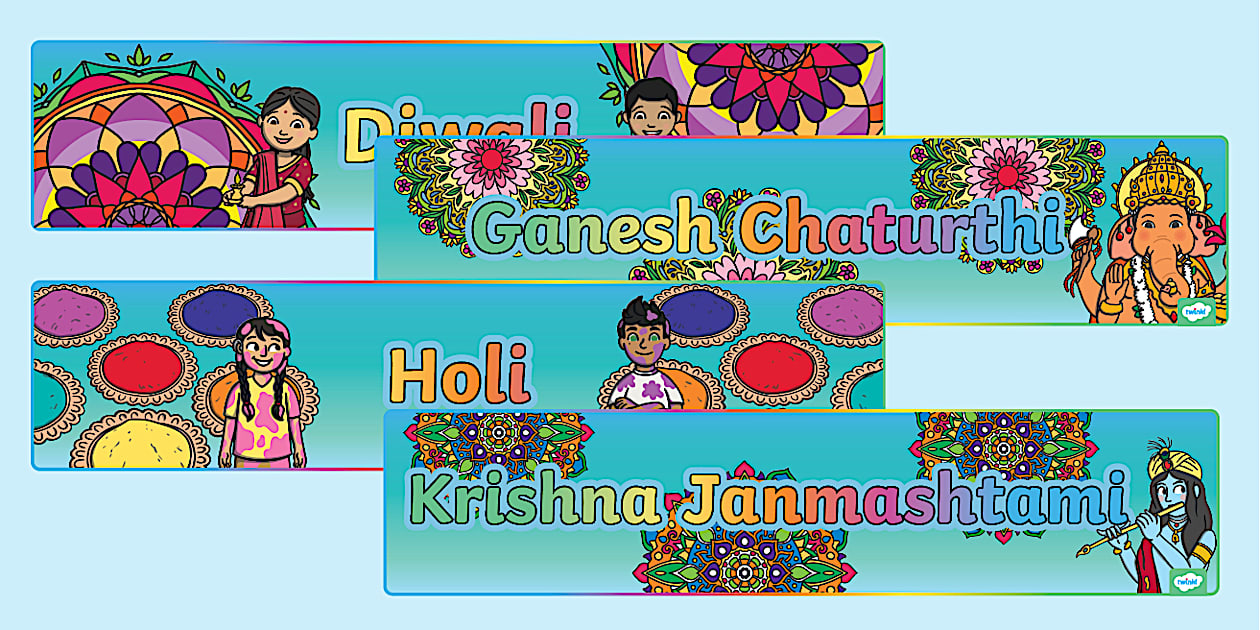 Hindu Dharma Celebration Display Banner Pack (Teacher-Made)