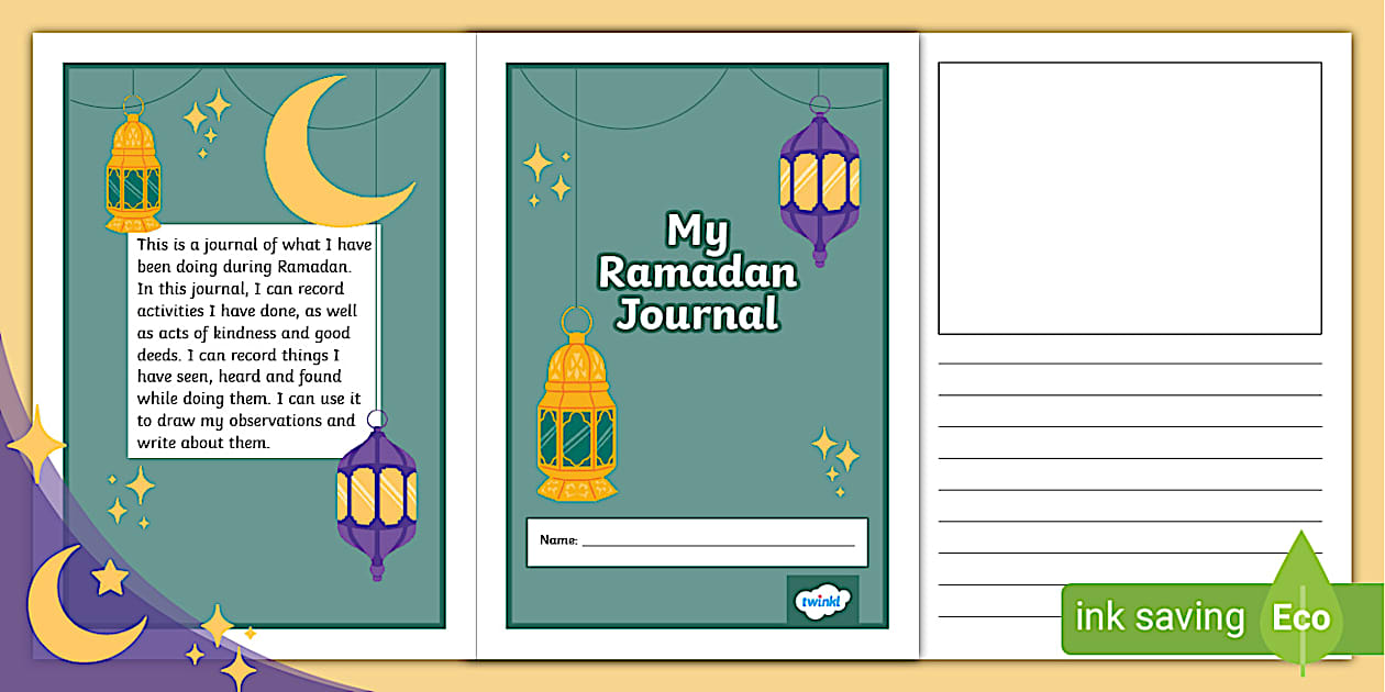 Ramadan Journal | Ramadan Educational Resources | Twinkl