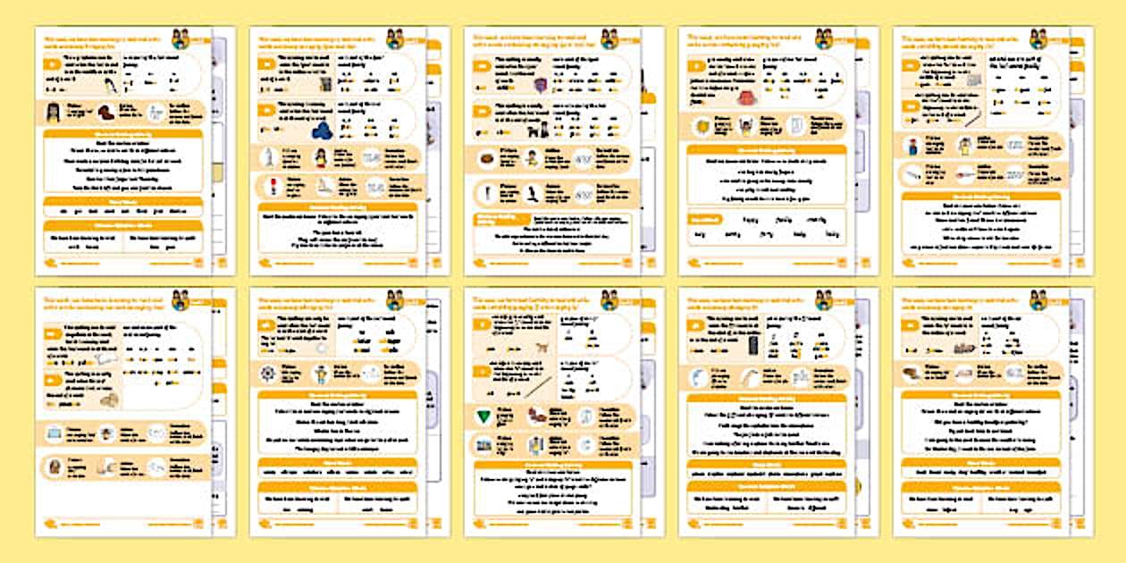 Level 5 Weeks 11-20 Parent Information Sheet Pack - KS1