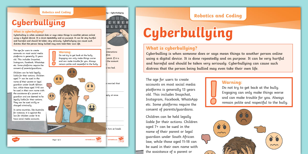 Robotics and Coding - Cyberbullying (Hecho por educadores)