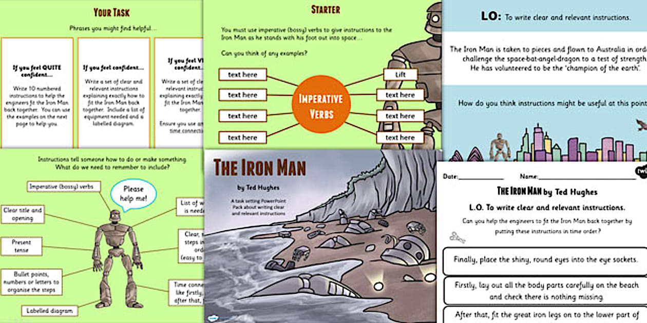 The Iron Man Instructions Lesson Teaching Pack - Twinkl