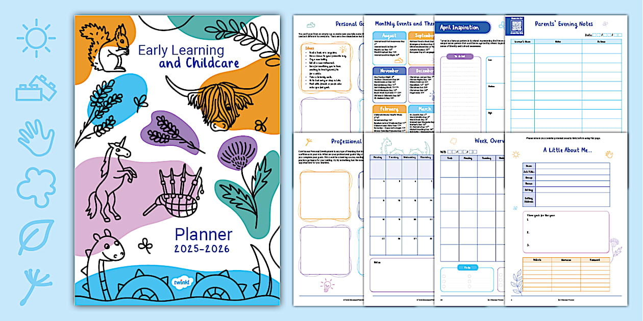Early Childhood Scottish Educator Planner 2025-2026 - Twinkl
