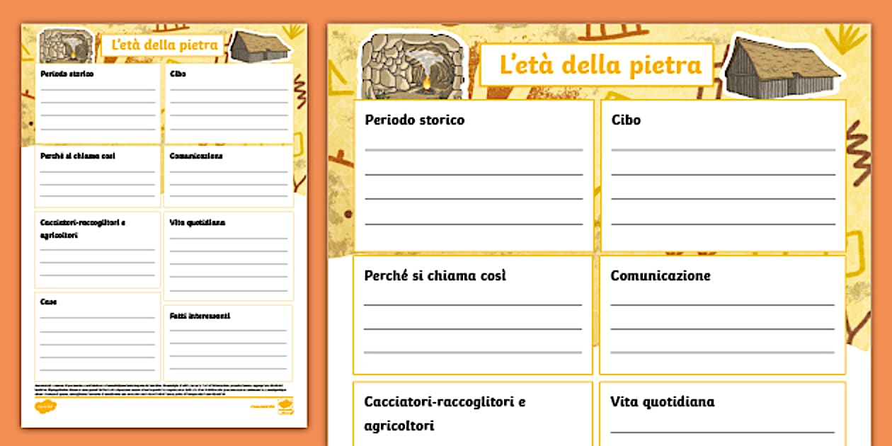 Modello di scheda informativa: L'età della pietra