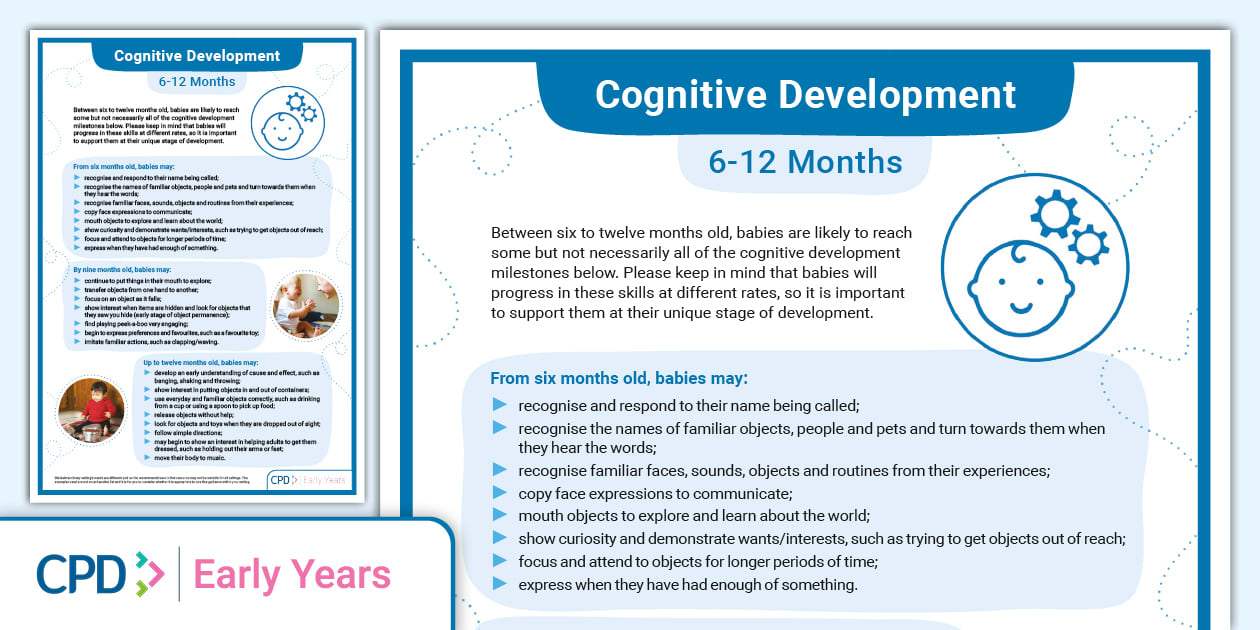 Cognitive Development 6-12 Months | Early Years CPD - Twinkl