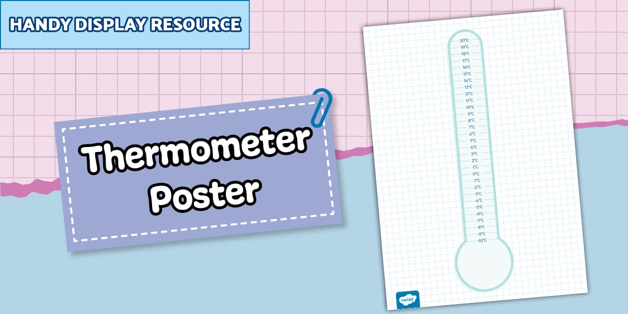 Foundation Phase Maths - Thermometer - Display Poster (CAPS Aligned)