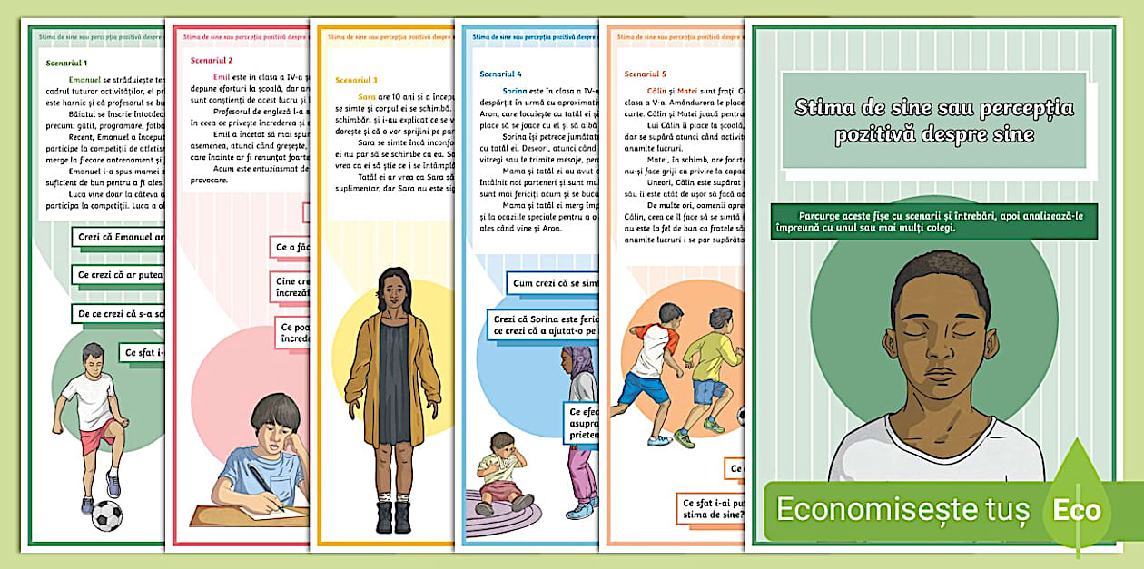 Scenarii sociale referitoare la stima de sine 9-12 ani