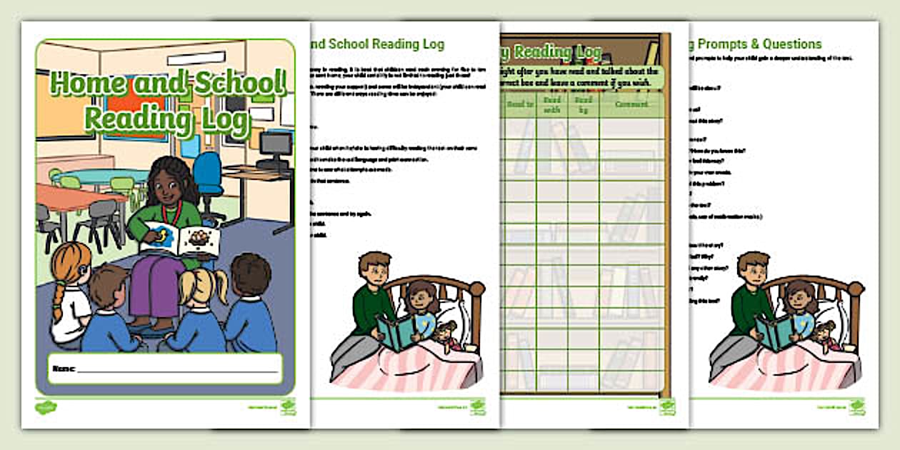 NZ Home School Reading Log Activity Booklet - Twinkl