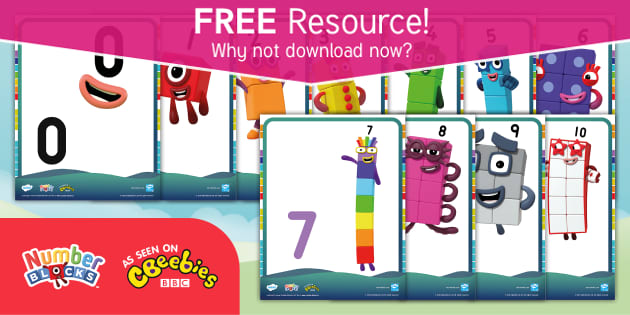 FREE Numberblocks: 0-10 Numeral Posters (teacher made)