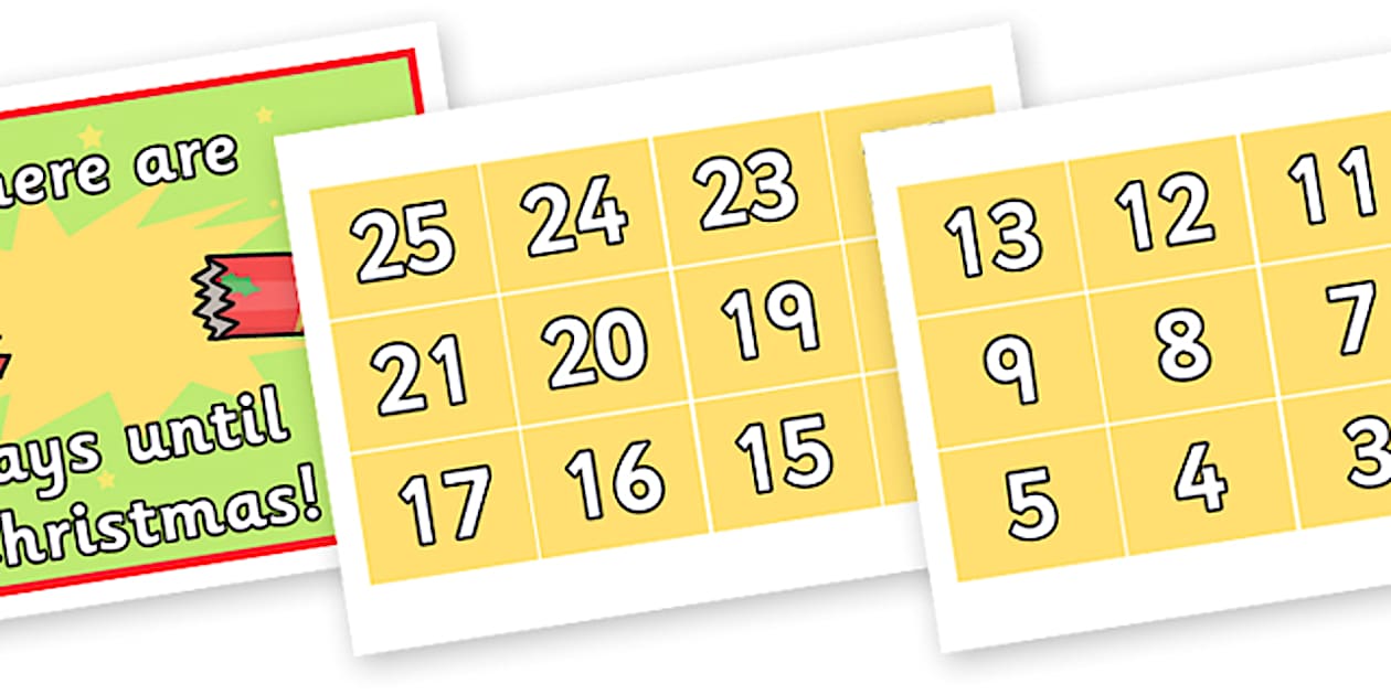 Christmas Themed Display Countdown (Teacher-Made) - Twinkl