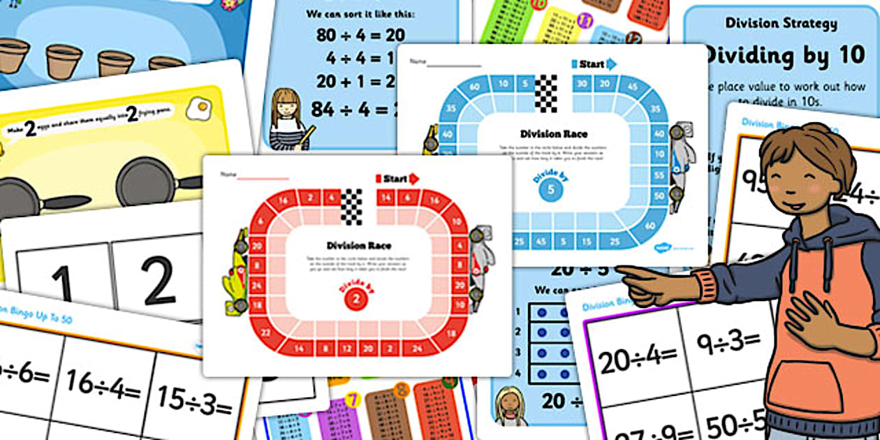 KS3 Maths Division Catch Up Resource Pack (teacher made)