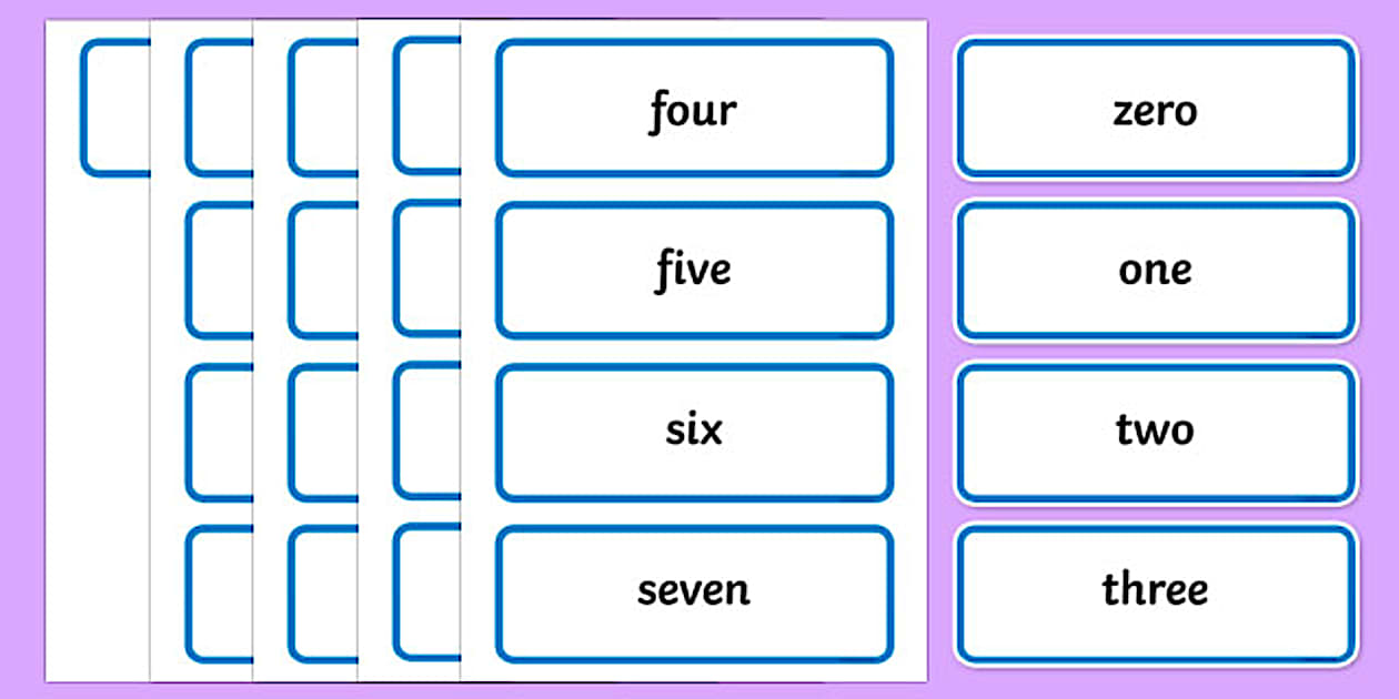 Number Word Cards (0-20) (teacher made) - Twinkl