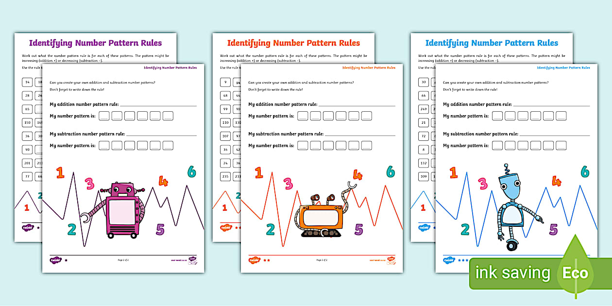 Identifying Number Patterns (teacher made) - Twinkl