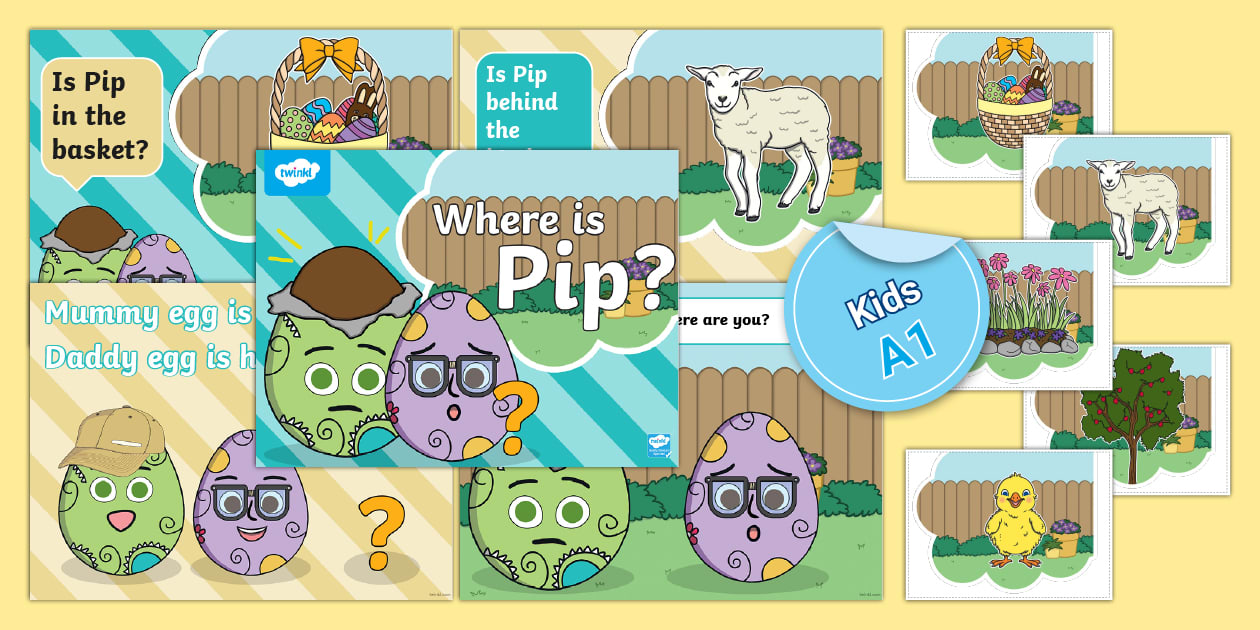Where is Pip? ESL Easter Flap Book