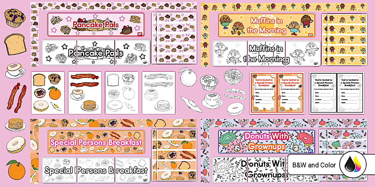 Special Persons Breakfast Bulletin Board Pack (teacher made)