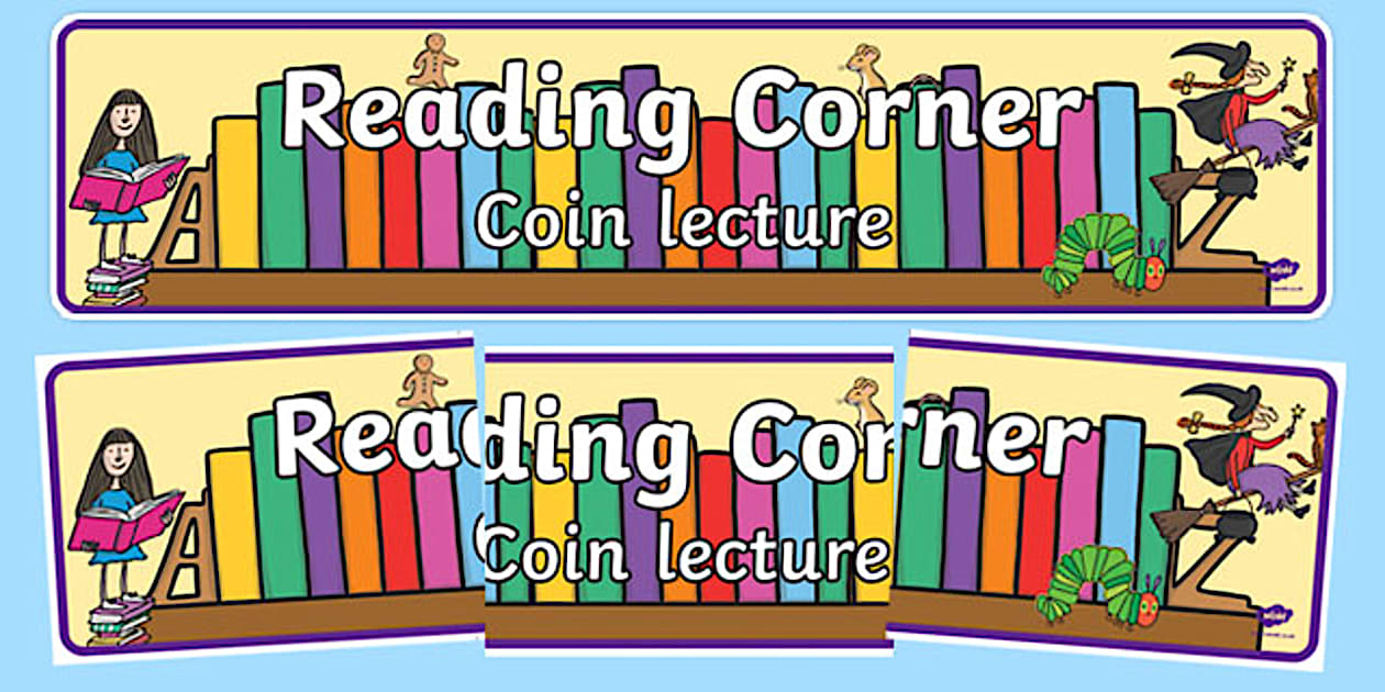 Reading Corner Display Banner English French - Twinkl