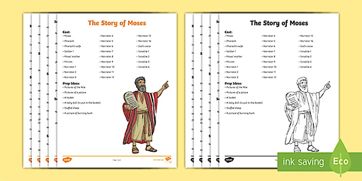 Moses Reader's Theater | Religious Education | Twinkl USA