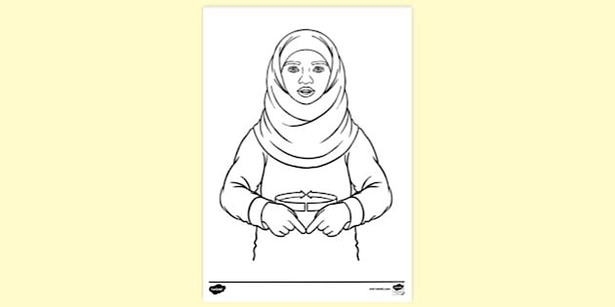 BSL Child Circle Time Colouring Sheets | Colouring Pages
