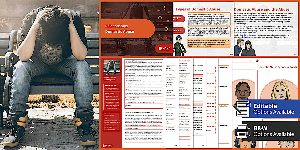 Domestic Abuse Lesson Pack (teacher made) - Twinkl