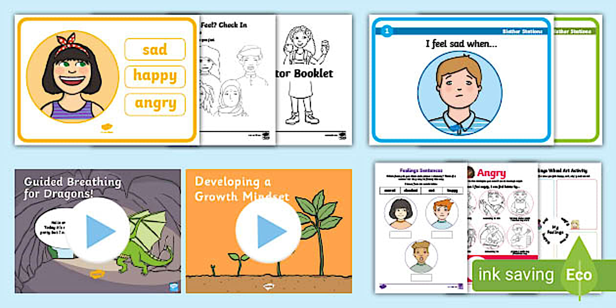 Emotional Wellness Activities for Students - CfE (Early)