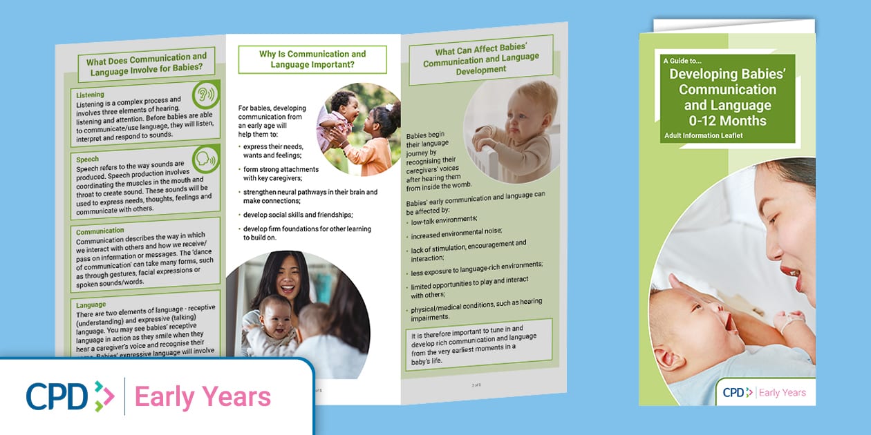 Babies' Communication and Language 0-12 Months (Leaflet)