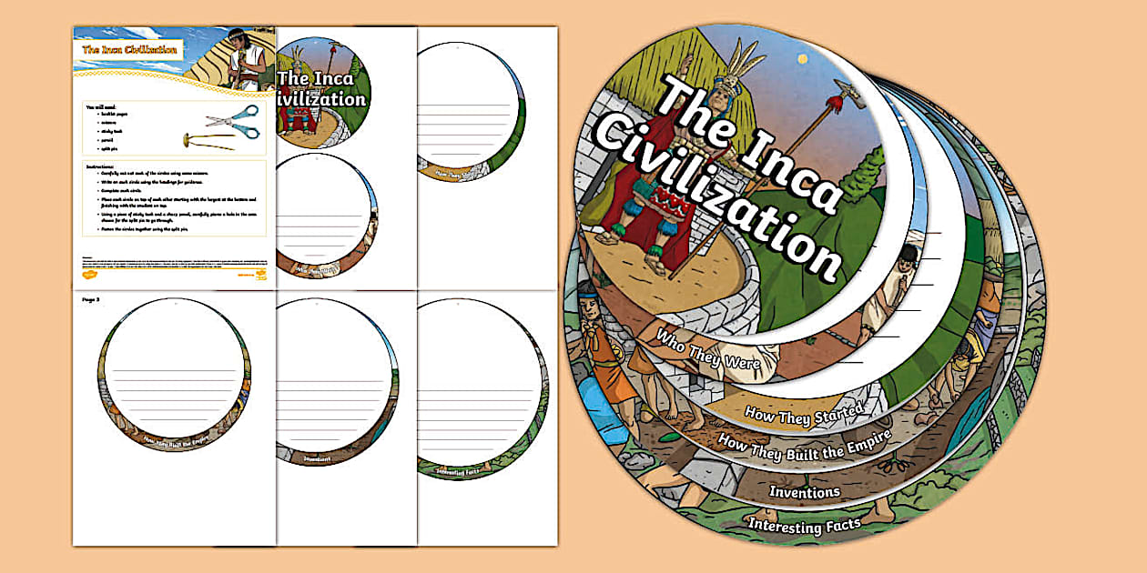 The Inca Civilization Circles Booklet
