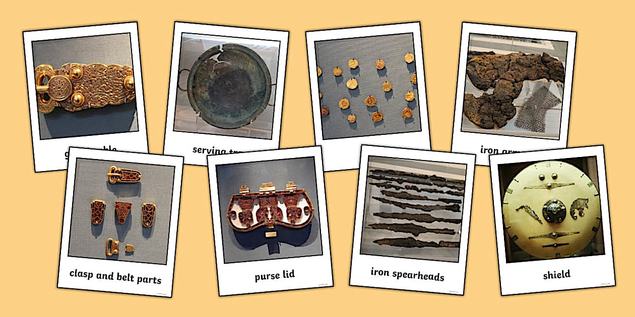 Anglo-Saxon Artefacts Instant Photo Style Display Images
