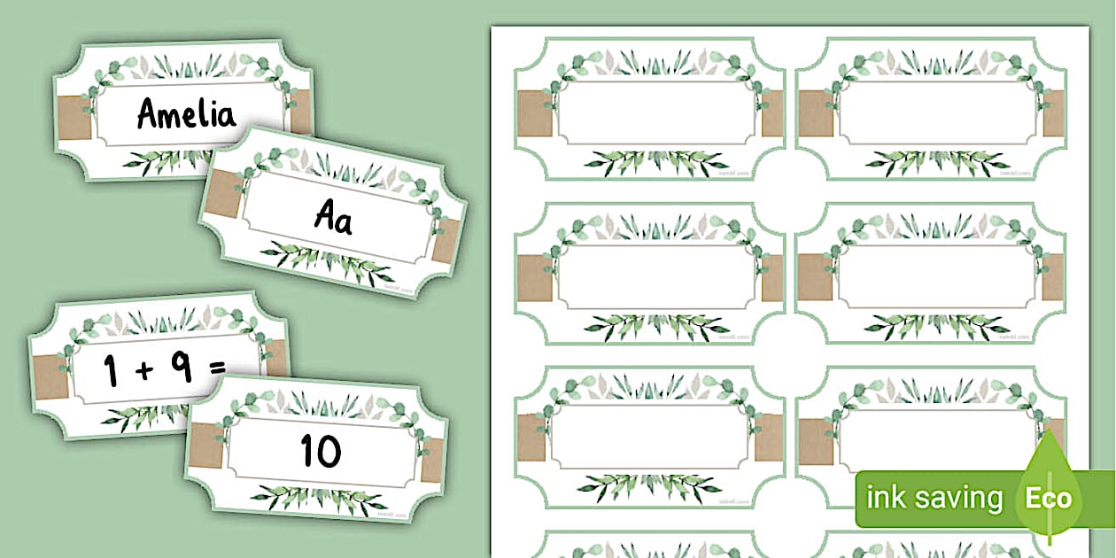 Botanical-Themed Blank Tickets (teacher made) - Twinkl