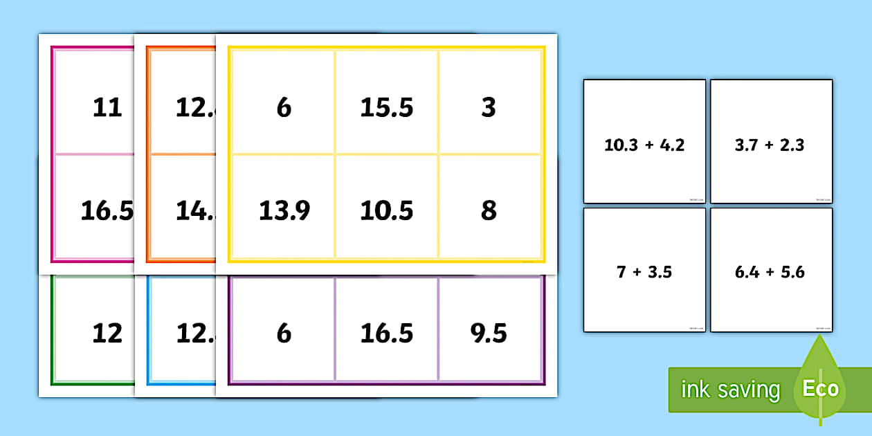 Decimal Number Addition Bingo (teacher made) - Twinkl