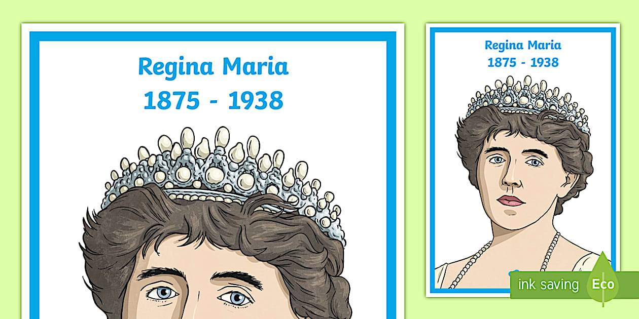 Portret Regina Maria - Planșă diferite dimensiuni