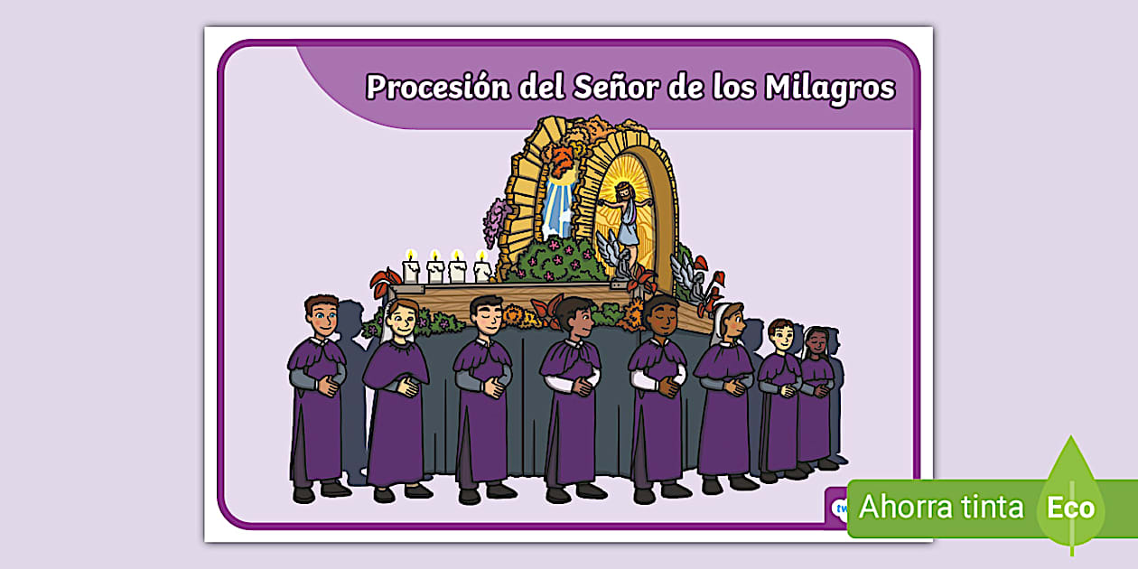 Póster: Procesión del Señor de los Milagros - Twinkl