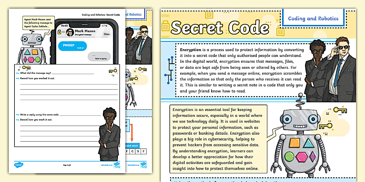 Robotics And Coding Encryption Lehrer Gemacht Twinkl