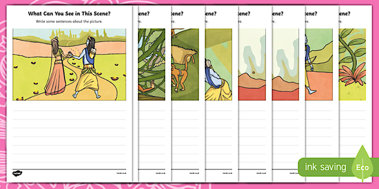 Hindu Diwali Story Writing Stimulus Pictures - Twinkl