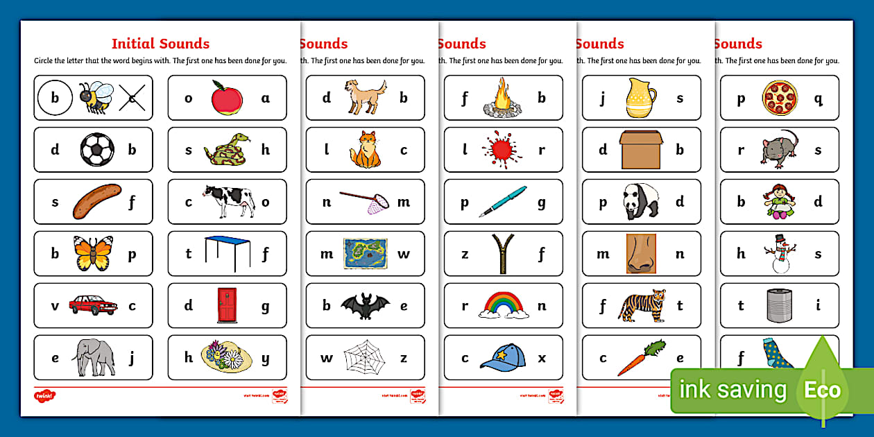 Beginning Letter Sounds | Worksheets | Phonics Resources