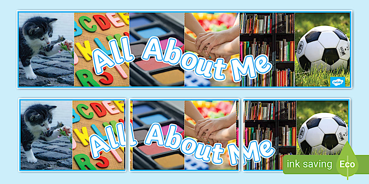 All About Me Photo Display Banner (teacher made) - Twinkl