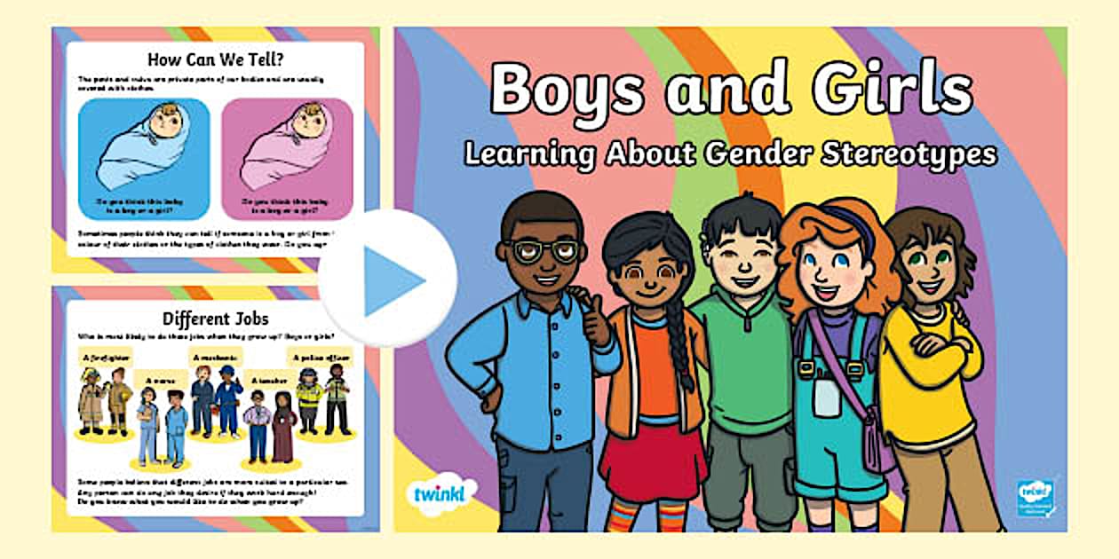 Boys and Girls Gender Stereotypes PowerPoint | Twinkl