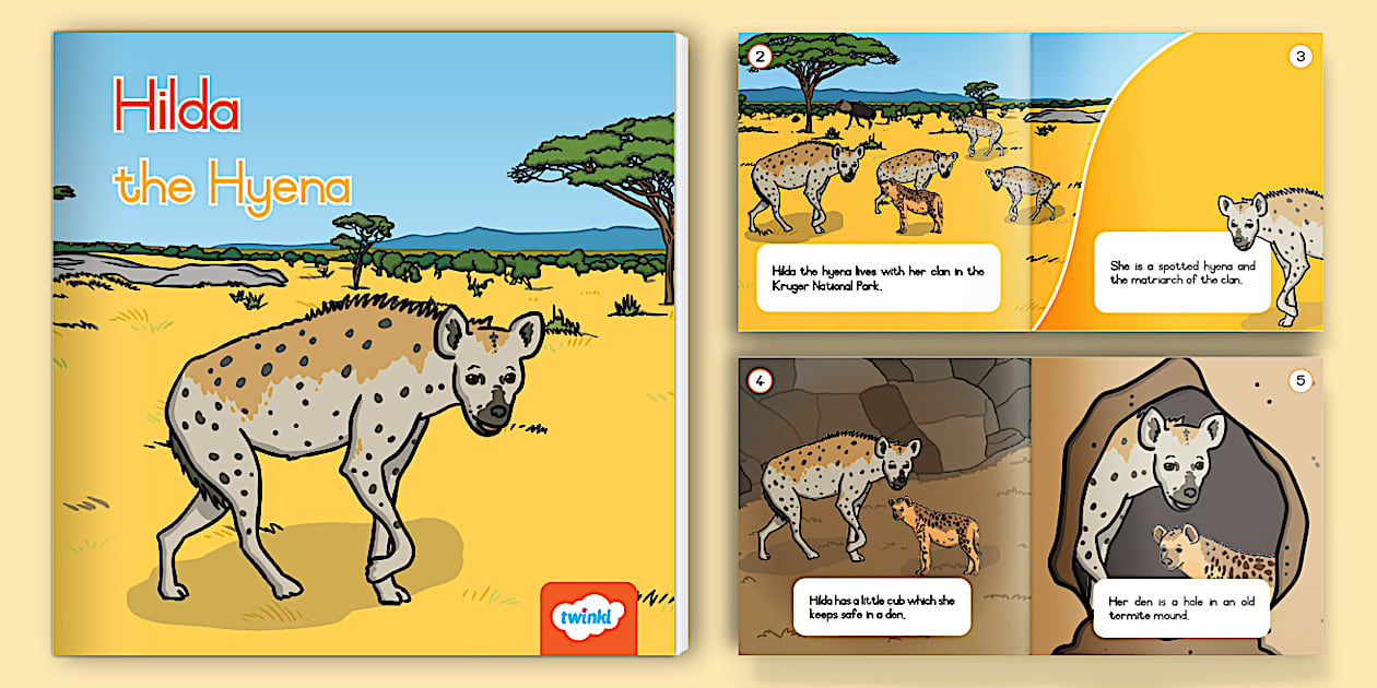 Picture Story -Hilda the Hyena eBook (teacher made) - Twinkl