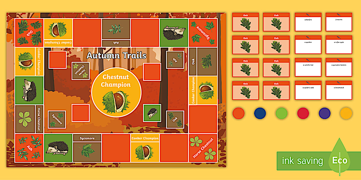 KS2 Autumn Game | Communication Skills Board Game - Twinkl