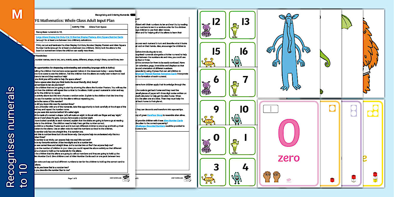 Kindergarten Aliens from Space Whole Class Plan and Resource Pack