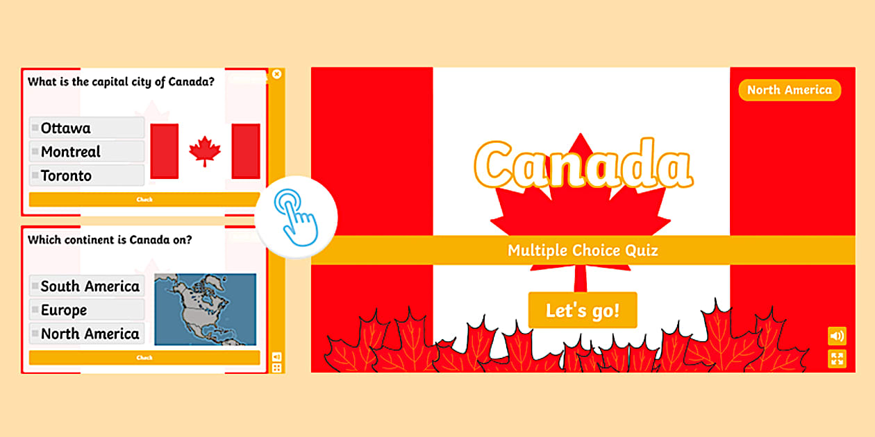 KS1 Canada Interactive Quiz (teacher made) - Twinkl