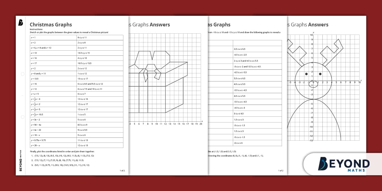 Christmas Graphs Worksheets | Beyond