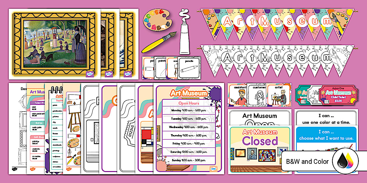 Art Museum Dramatic Play Pack (teacher made) - Twinkl