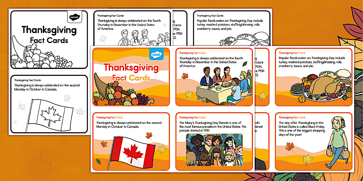 Thanksgiving Facts for K-2nd Grade Students | Twinkl USA