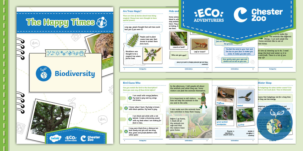FREE! - Year 1 Biodiversity: The Happy Times (teacher made)