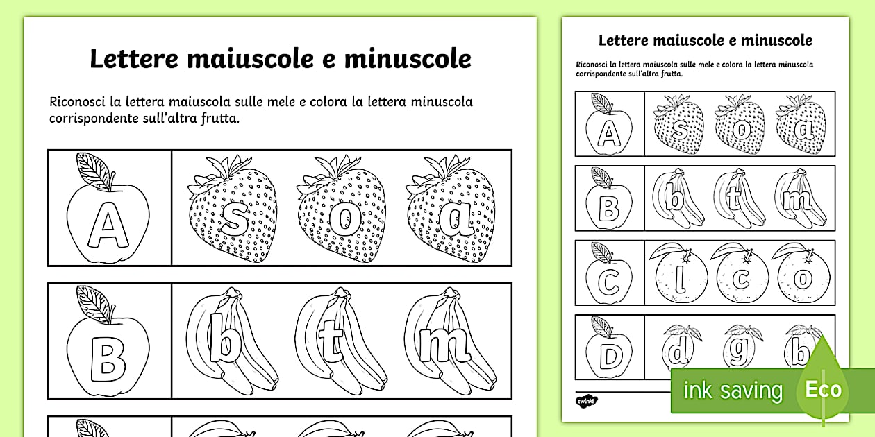 Riconosci le lettere minuscole Attività