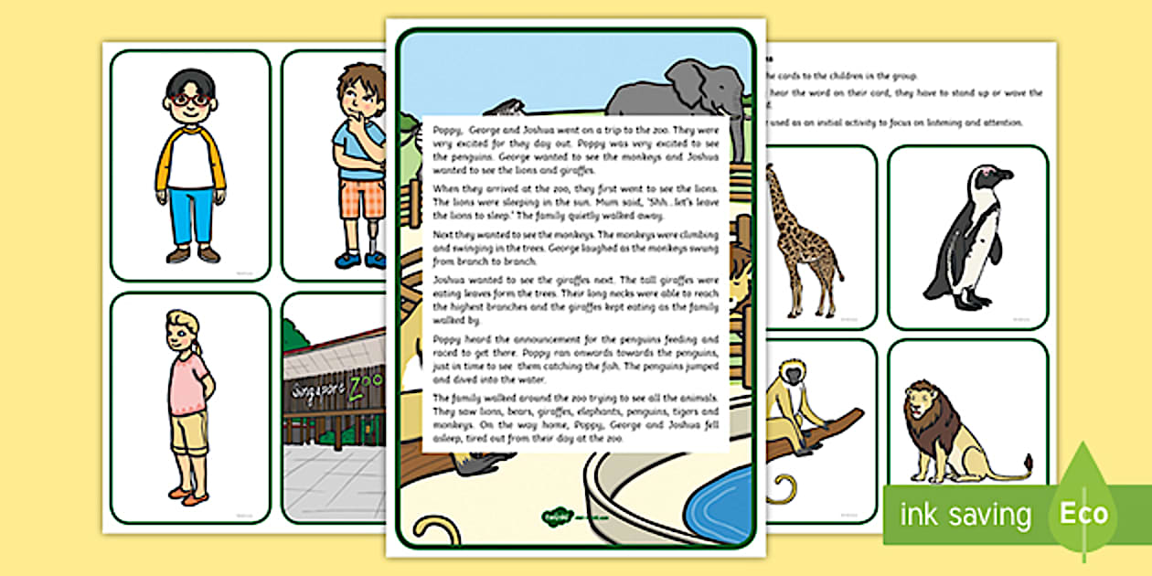 Animal Themed Listening Story Activity - Twinkl