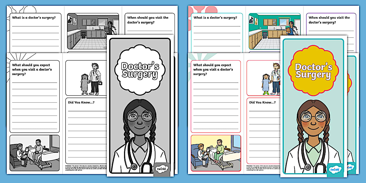 Doctor's Surgery Leaflet Template (professor feito) - Twinkl